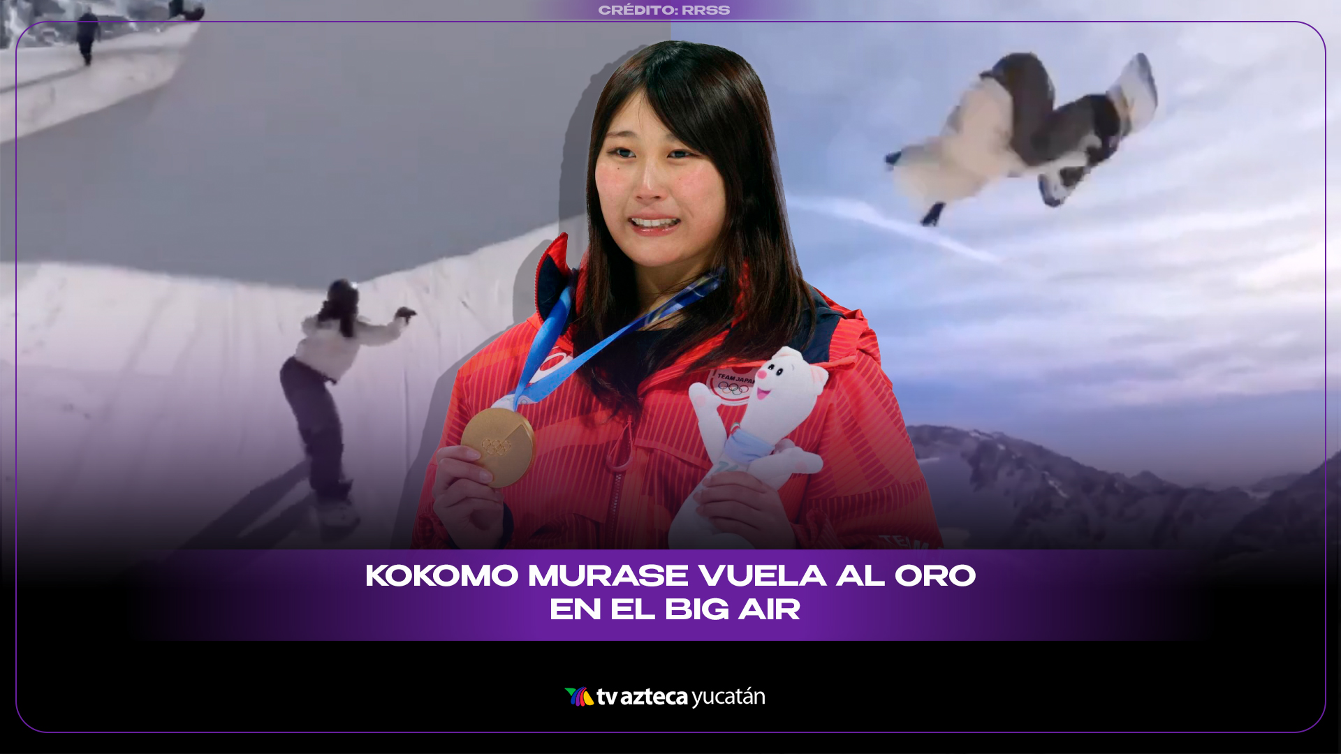 Kokomo Murase gana oro en Big Air snowboard en Milano-Cortina 2026
