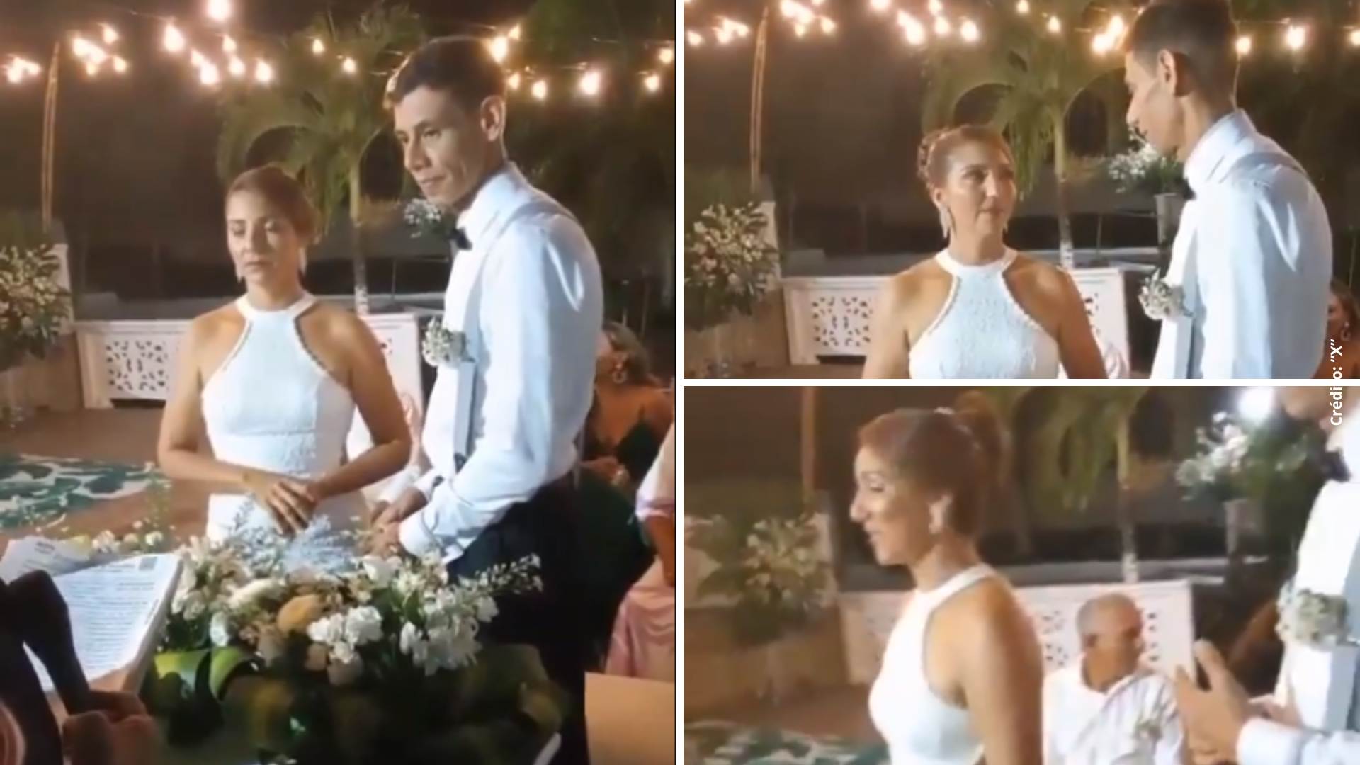 Mujer rechaza casarse en plena boda por papitis del novio (VIDEO)