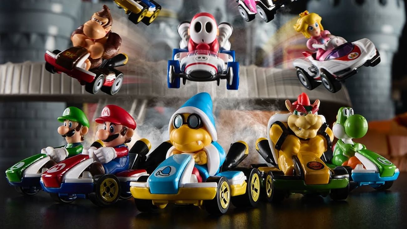 El set de Hot Wheels inspirados en el Castillo de Bowser de Mario Kart