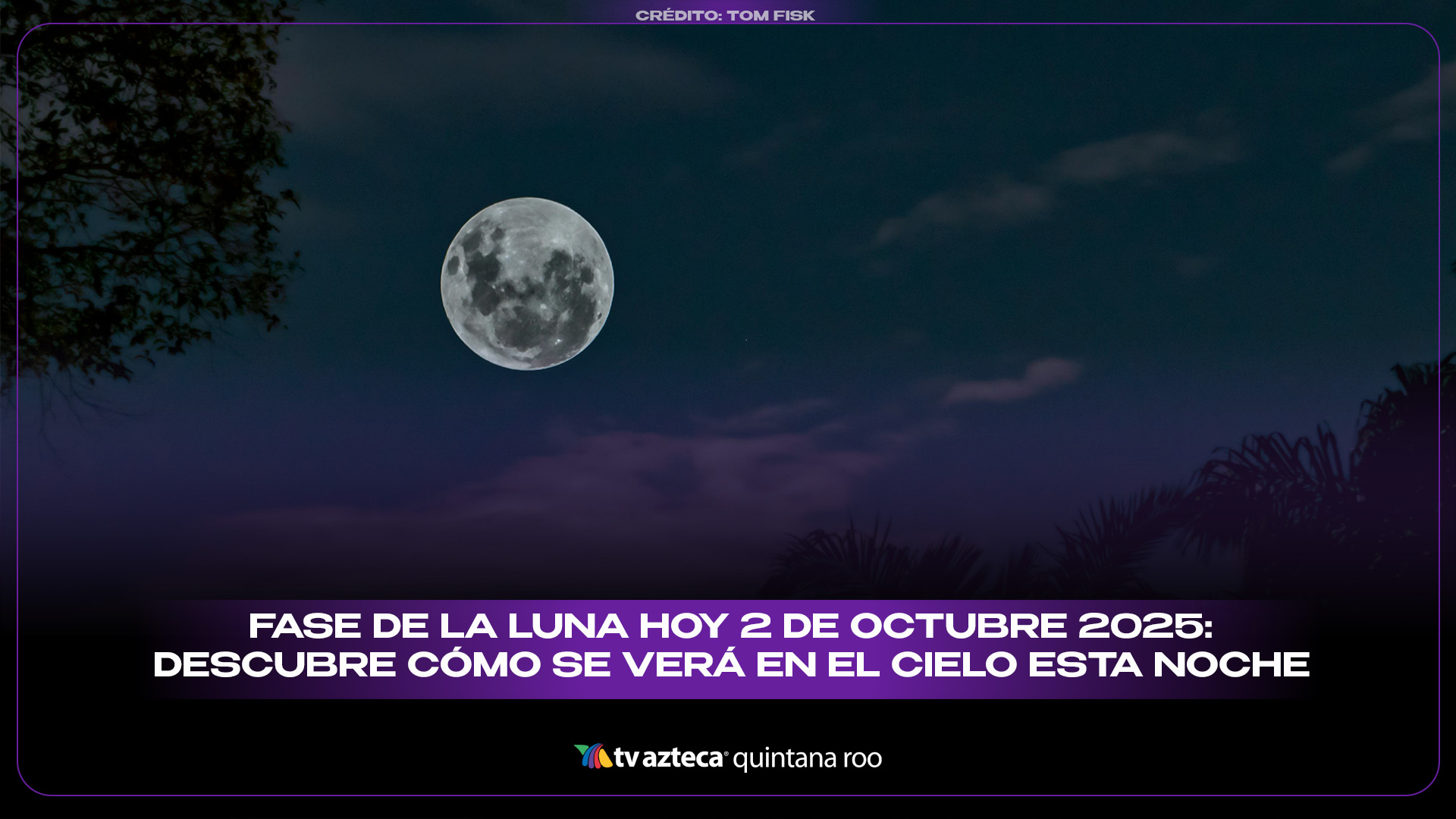 Fase de la Luna hoy 2 de octubre 2025: descubre cómo se verá en el ...