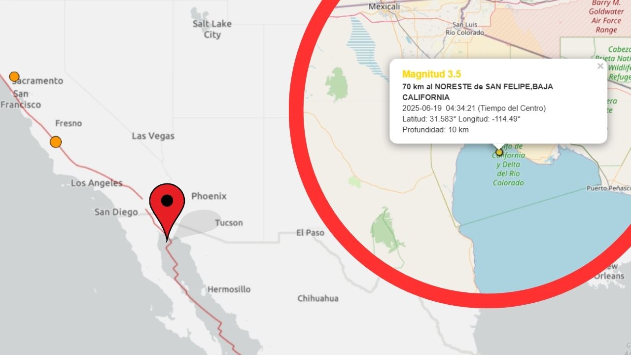 Falla de San Andrés: Nuevo sismo en San Felipe hoy 19 de junio de 2025 ...