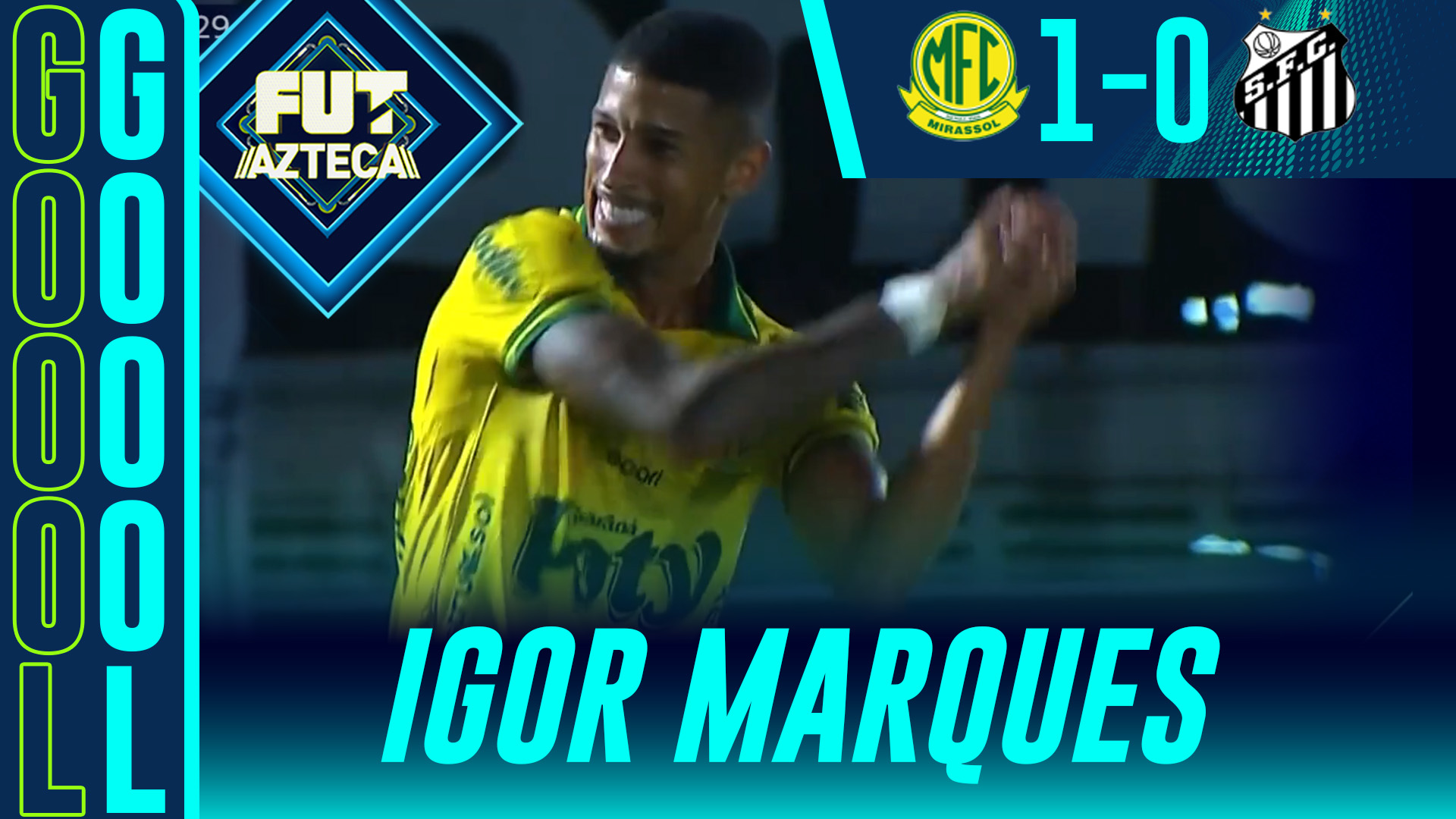¡GOL DE Igor Marques! | Mirassol 1 - 0 Santos | Brasileirao | J5