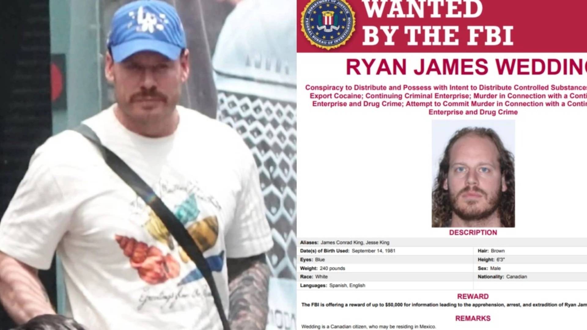 Ryan James Wedding: Atleta buscado por EU, ofrece 15 millones por su ...