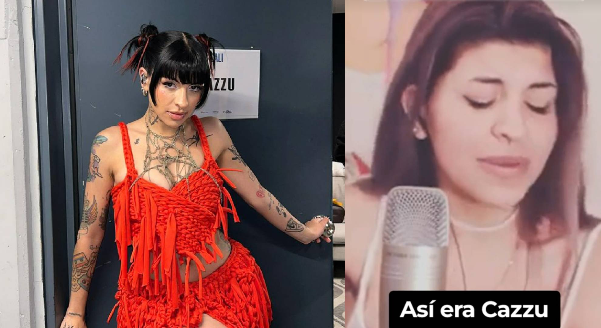 Así se veía Cazzu antes de ser famosa y de todos sus tatuajes