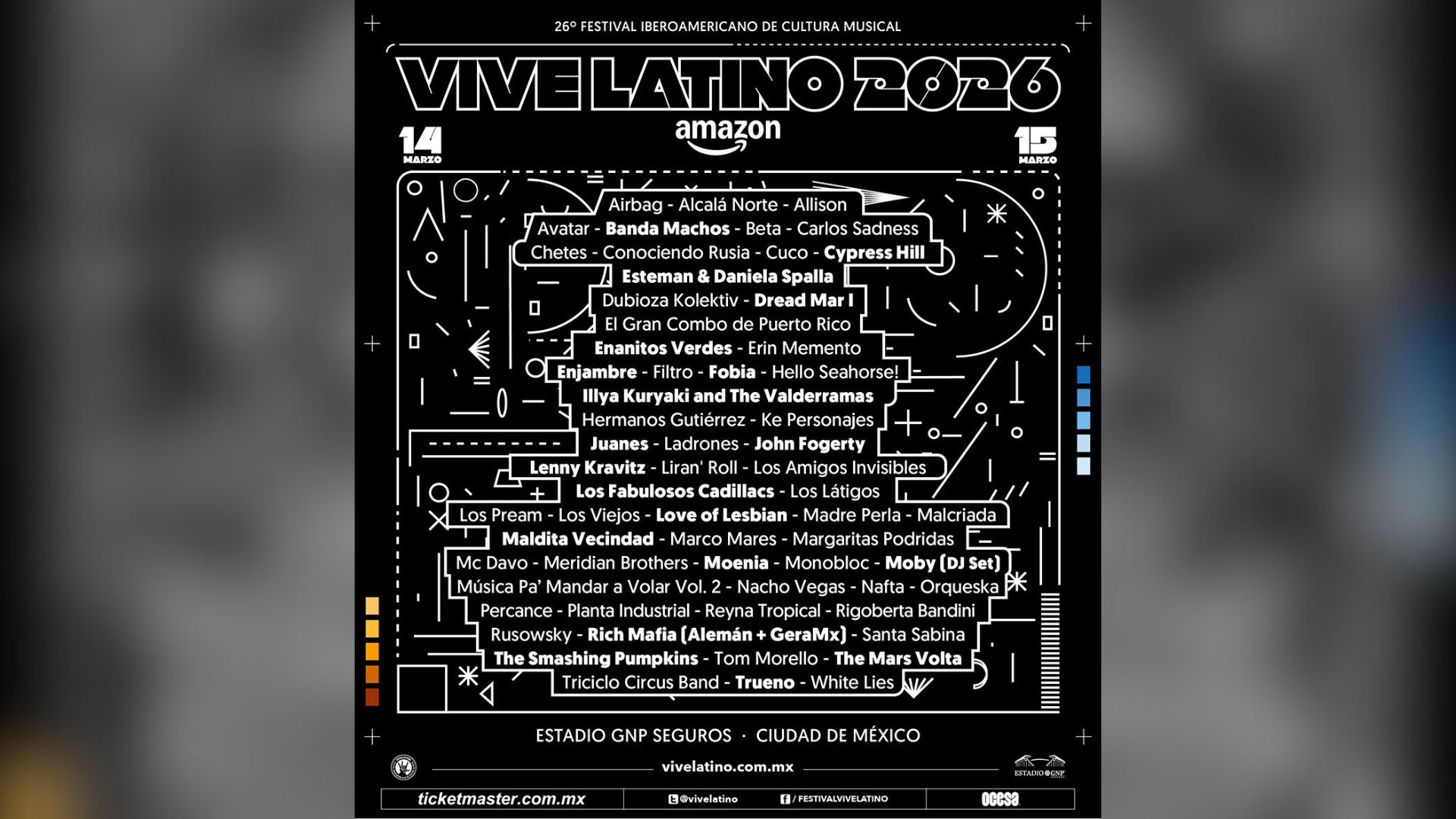 Vive Latino 2026: Cartel completo fechas, precios y preventa para la venta de boletos