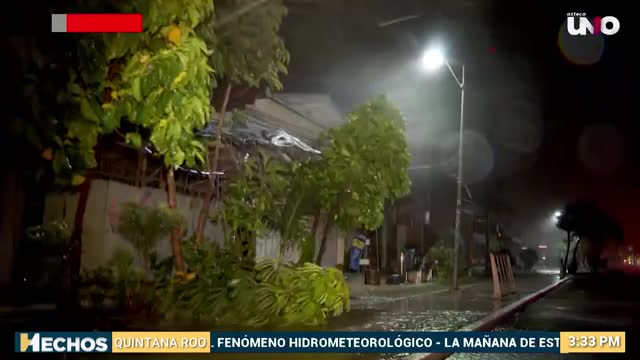 Así fue el impacto del huracán Beryl en Tulum como categoría 2