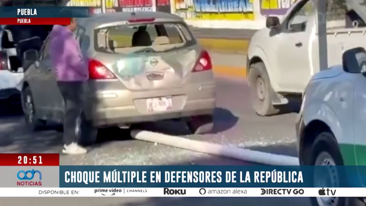 Así fue el choque múltiple en la diagonal Defensores de la República de ...