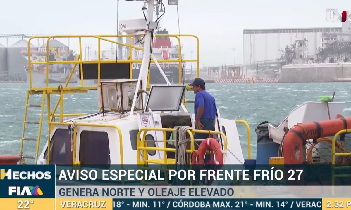 Veracruz: ¿De cuánto serán las rachas máximas de viento por norte?