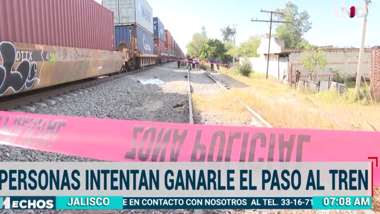 Continúan los casos de personas intentando ganarle el paso al tren en El Salto