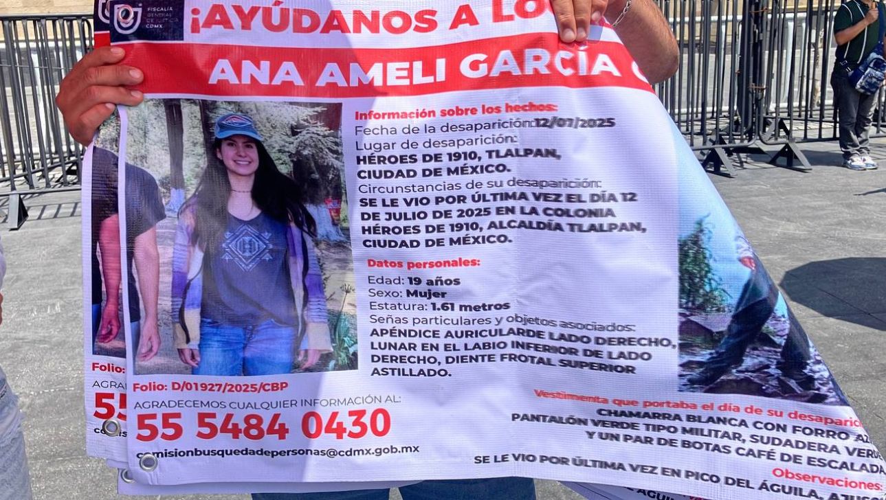 Actualización del caso Ana Amelí; líneas de investigación y marcha