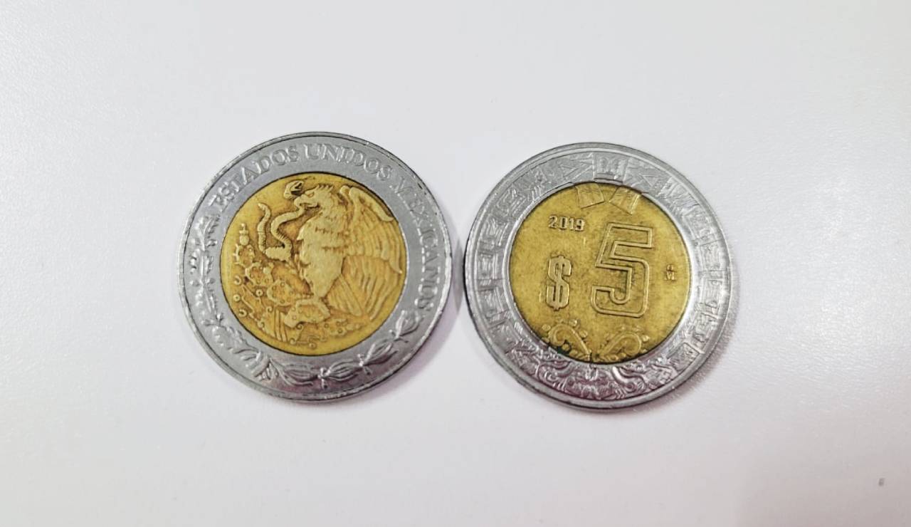 Moneda de 5 Nuevos Pesos se vende en miles de pesos