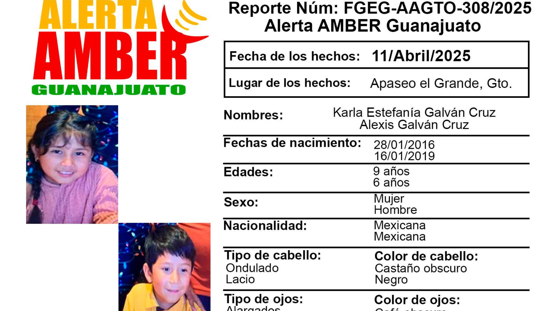 Desaparecidos Guanajuato: ¿Quiénes son Karla Estefanía Galván Cruz y Alexis Galván Cruz y qué ...