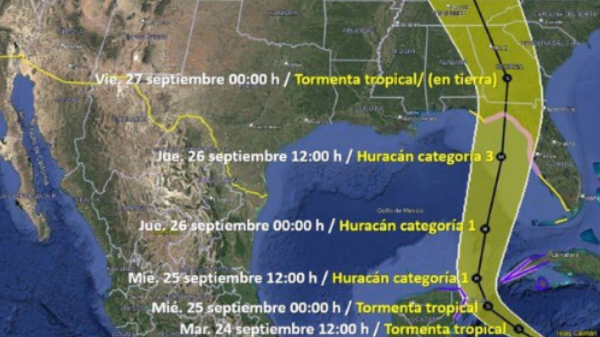 Esta es la ubicación del potencial ciclón tropical 'Nueve'; se acerca a CANCÚN HOY 24 de septiembre