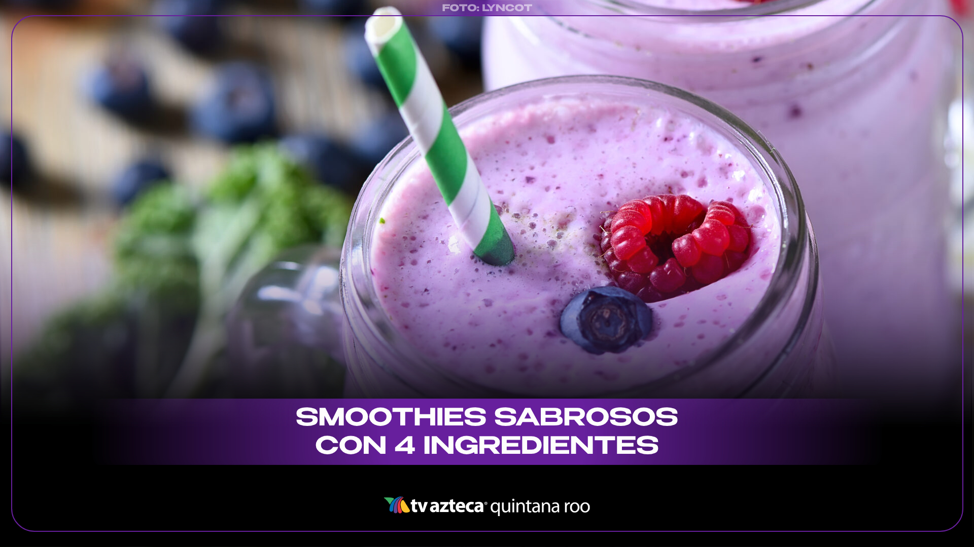 ¡Deli! Estos son tres smoothies con cuatro ingredientes que te gustarán