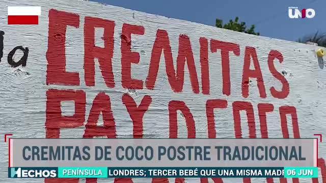 Cremitas de coco más que un dulce tradicional