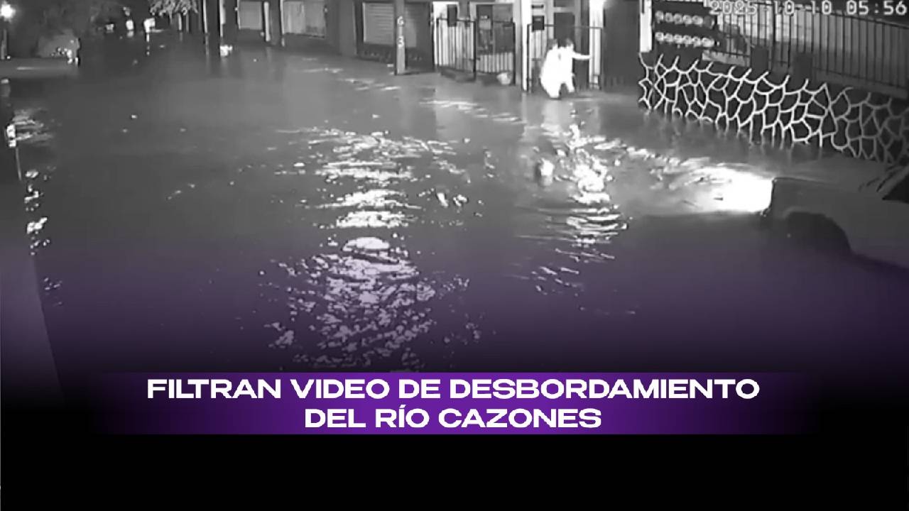 Filtran video que capta momento en que se desborda el río Cazones e ...