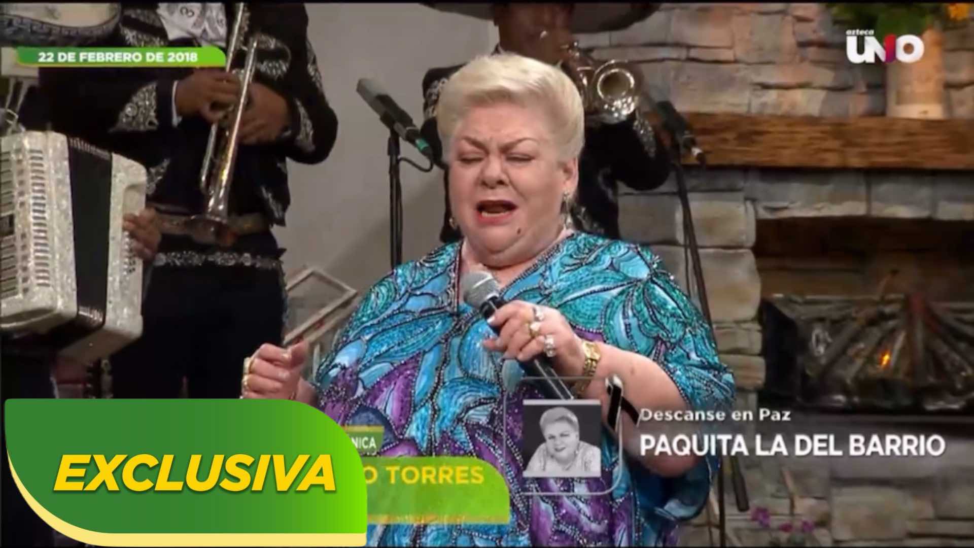 ¿Con quién pasó sus últimos momentos de vida 'Paquita la del Barrio'?