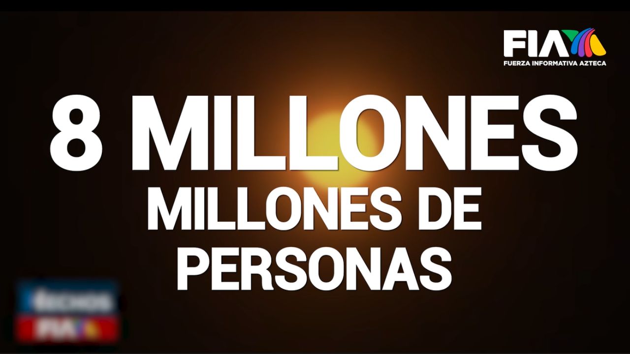 Así fue la transmisión del eclipse en Fuerza Informativa Azteca