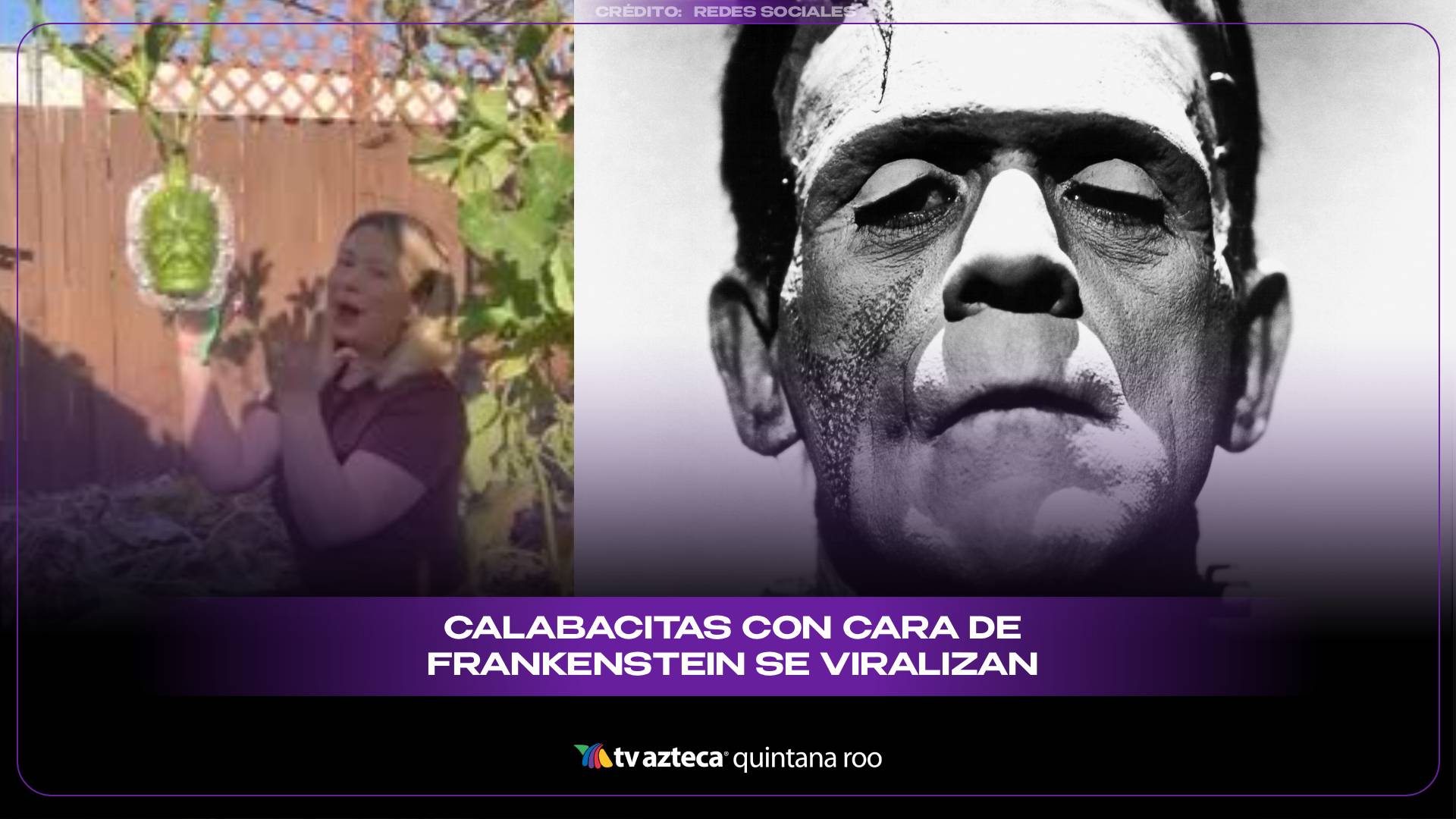 Calabacitas con cara de Frankenstein se hacen virales