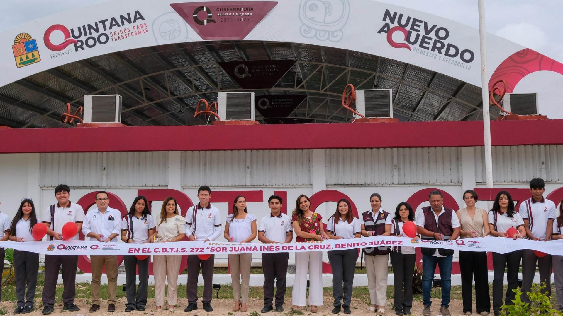 Así fue la entrega nuevo domo deportivo en el CBTIS 272 “Sor Juana Inés ...