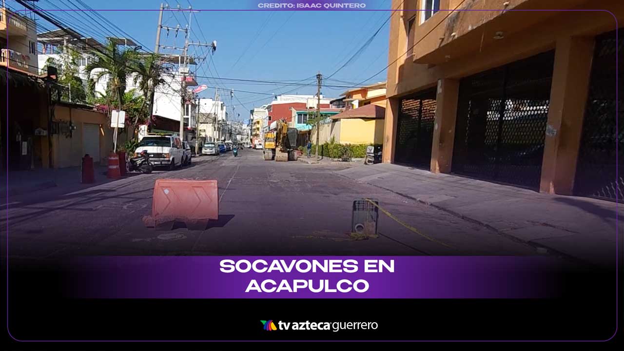 ¿Cómo se forman los socavones en Acapulco?