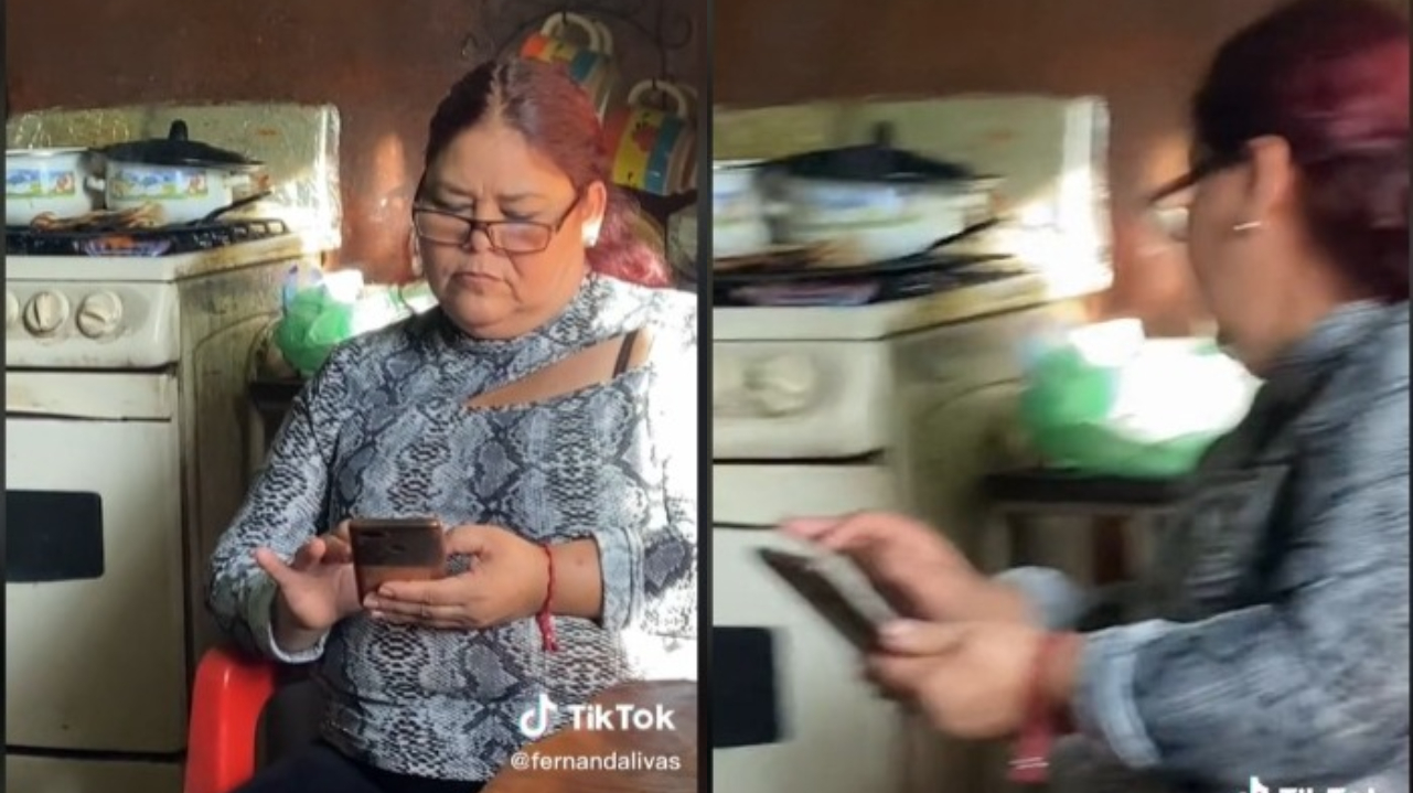 VIDEO: Mamá quema la comida por ver su celular y se hace viral
