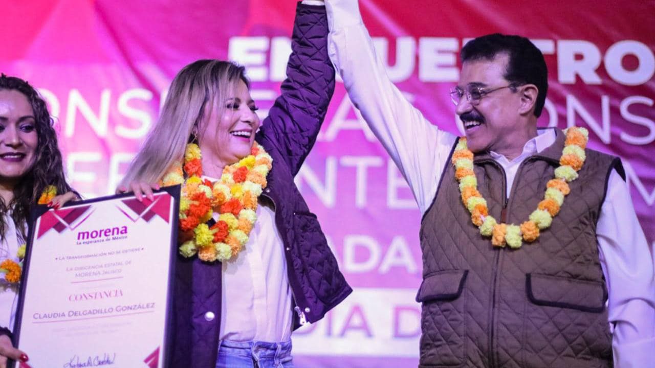 Claudia Delgadillo toma protesta como candidata para gobernadora de Jalisco