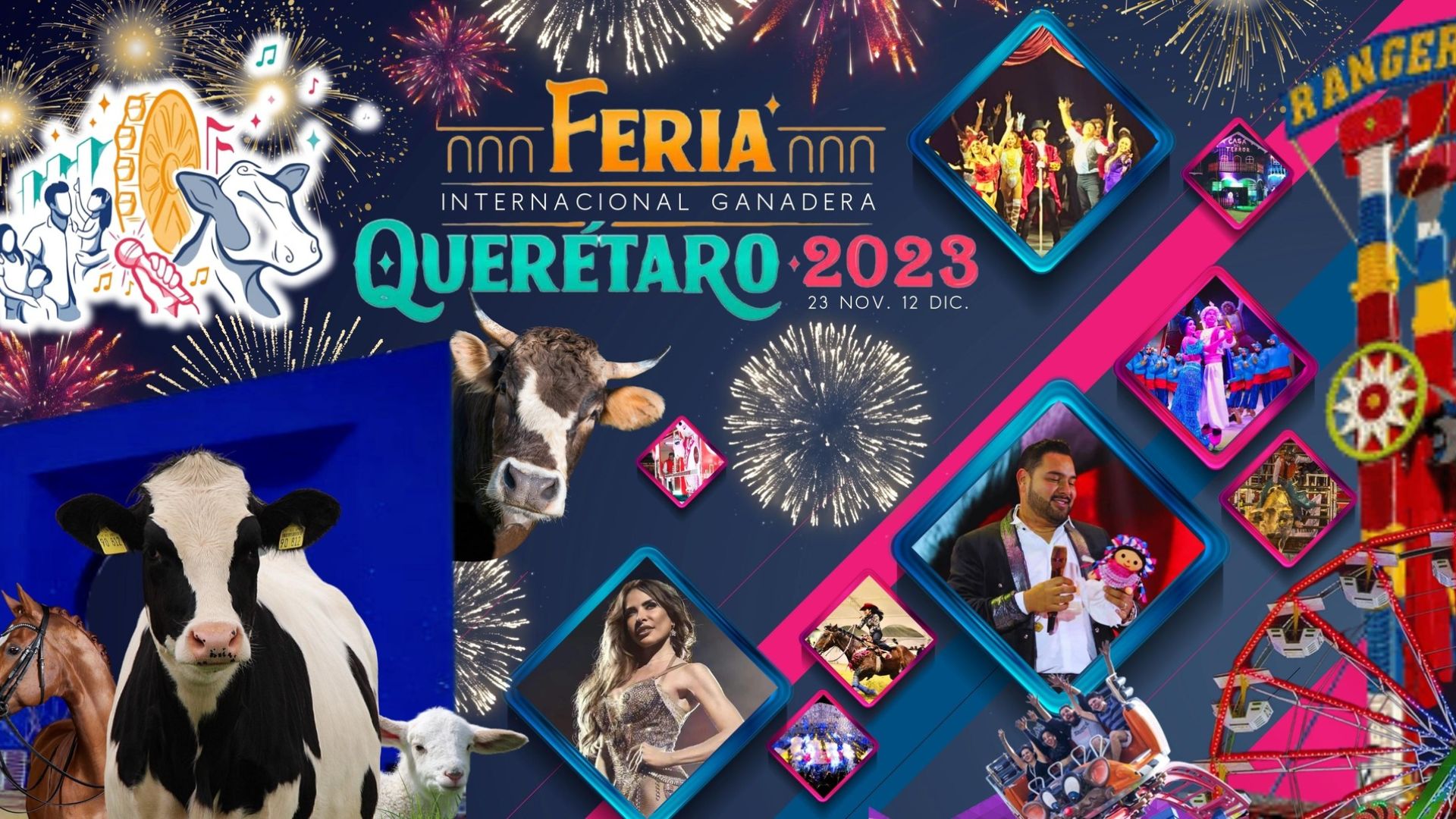 Cartelera completa de la Feria de Querétaro 2023: ¿qué artistas se presentarán?