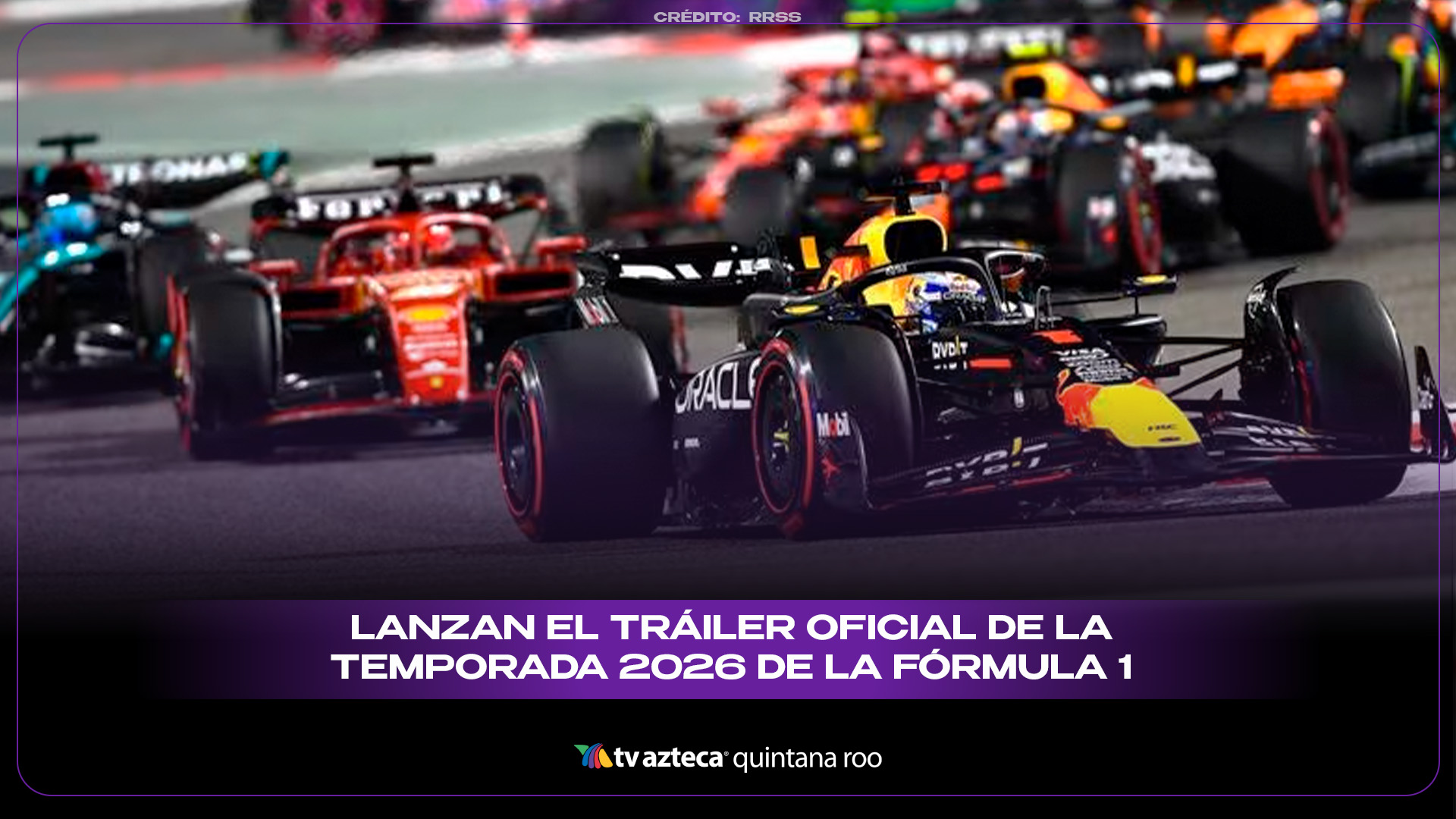Fórmula 1 2026 revela su tráiler oficial y adelanta una temporada histórica