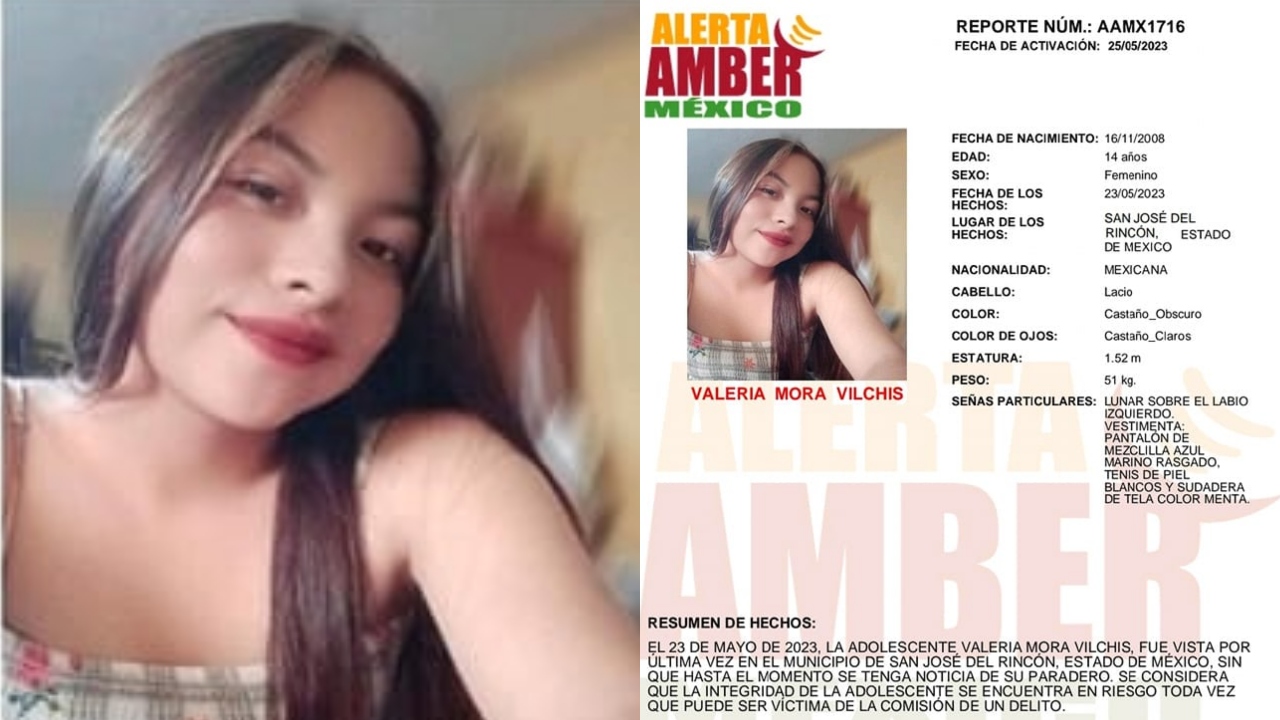 Valeria Mora desapareció en el Edomex, activan ALERTA AMBER