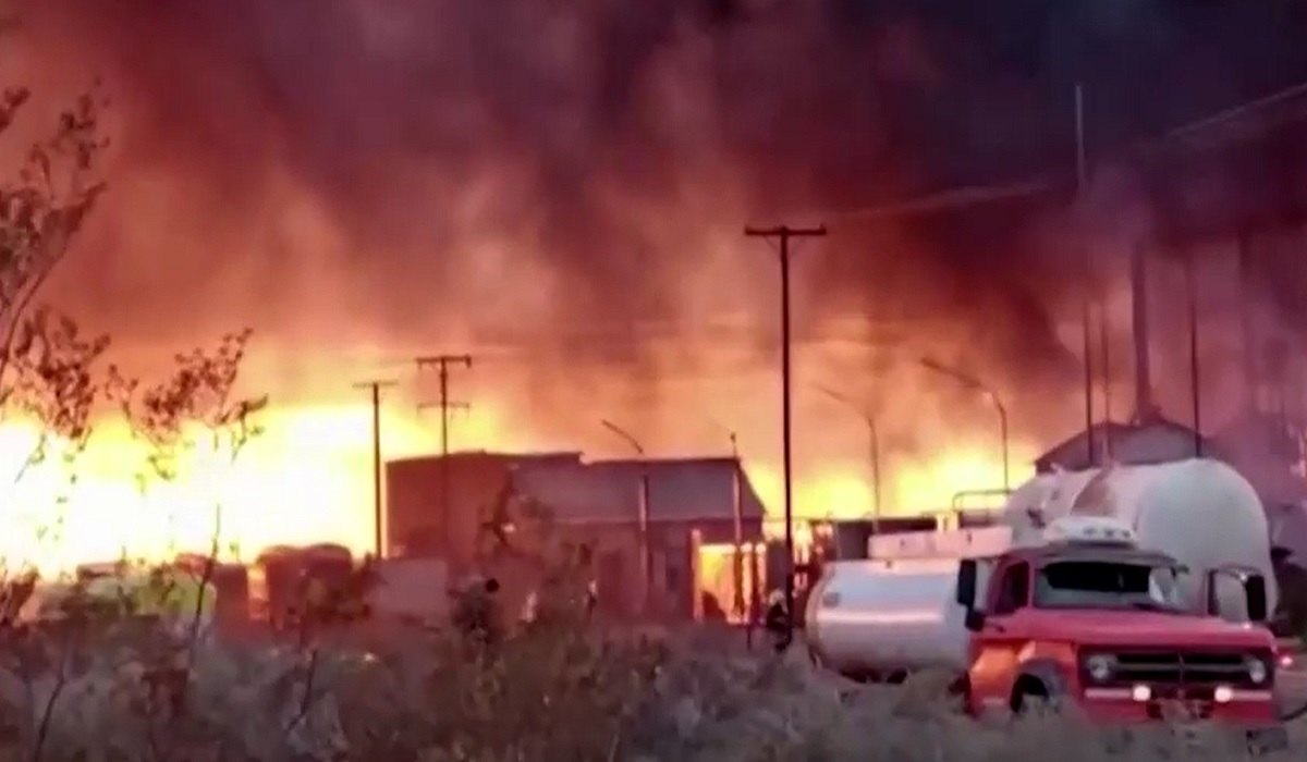 VIDEO: Momento de la explosión en una refinería en Argentina