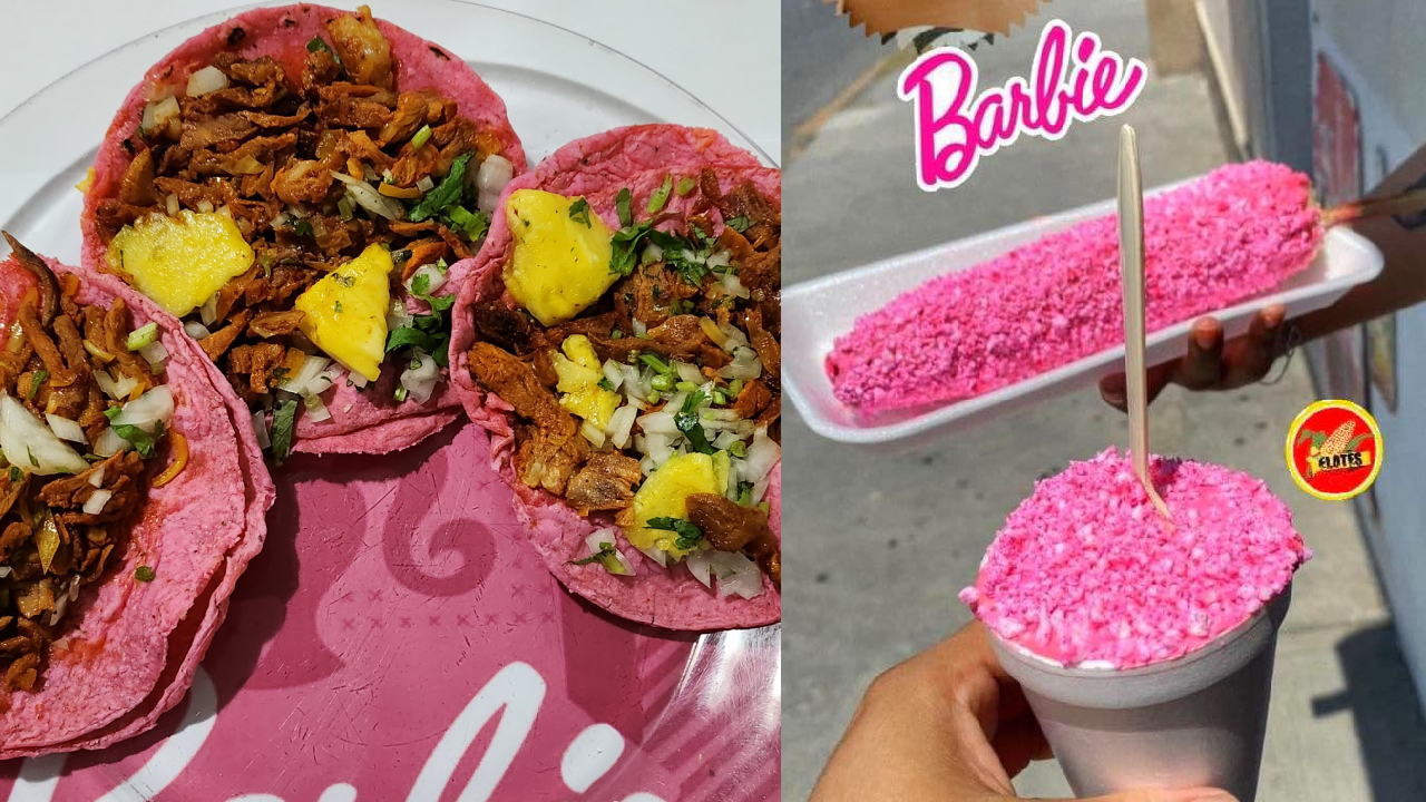 Crean elotes y tacos inspirados en la nueva película de Barbie