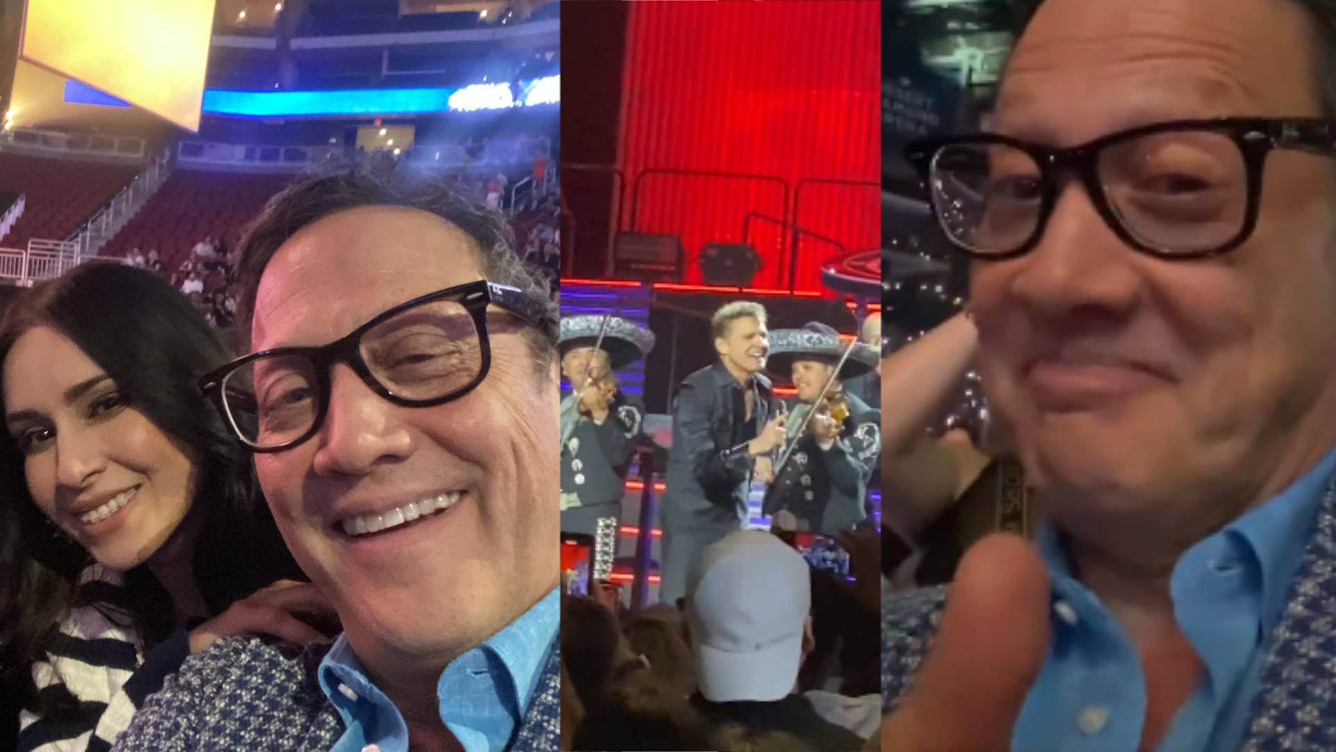 Disfruta Rob Schneider concierto de Luis Miguel junto a su esposa; así ...