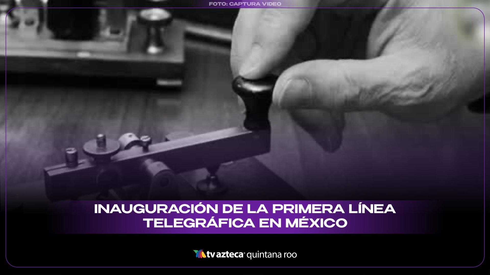 Así fue la inauguración de la primera línea telegráfica en México