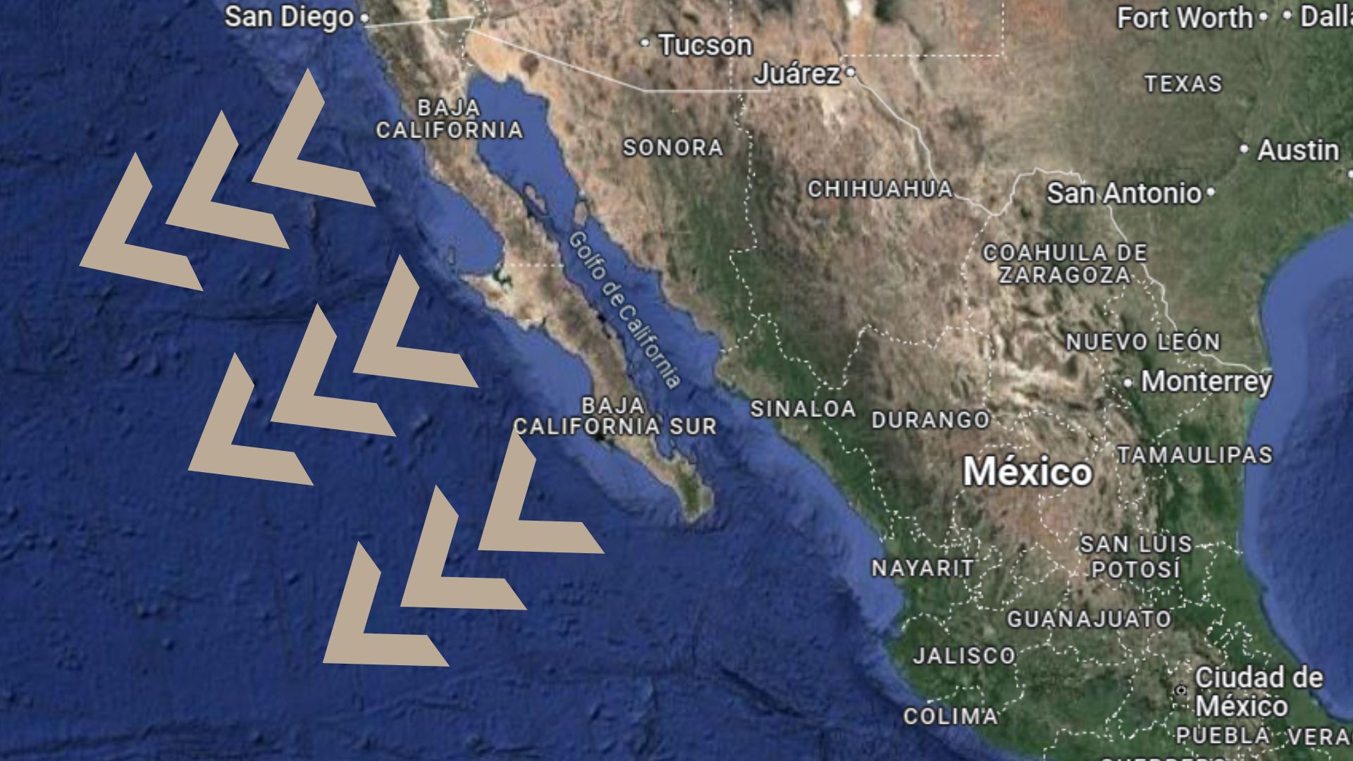 Península de Baja California se está separando y se convertirá en una ...