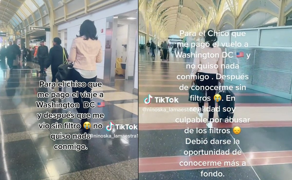 Mujer es rechazada por su novio engañarlo con filtros