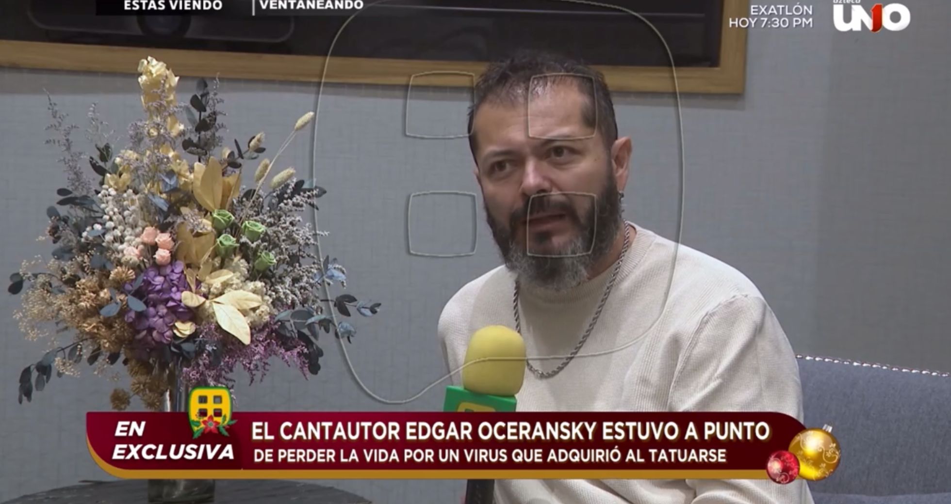 ¿Qué virus casi le cuesta la vida a Edgar Oceransky? El cantante cuenta ...
