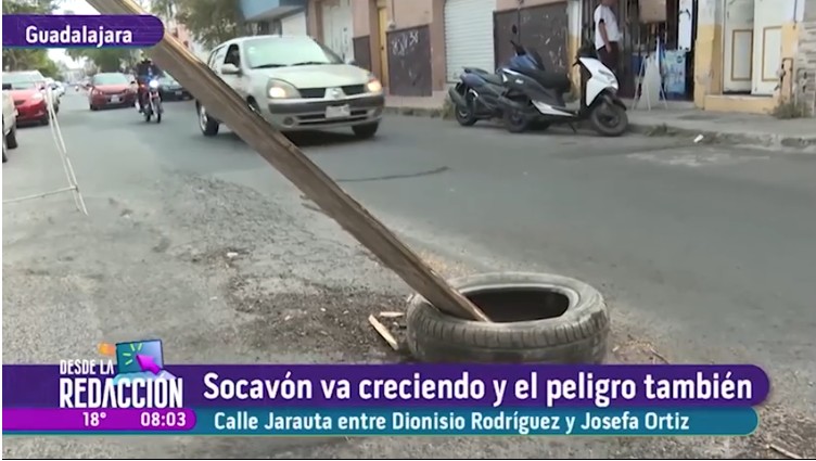 Desde la Redacción | Enorme sovacón pone en riesgo a conductores en la ...