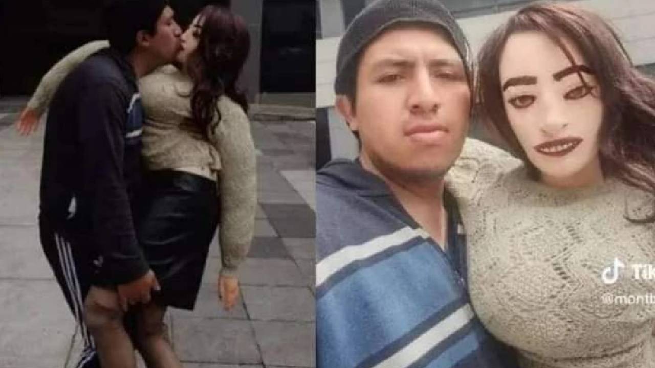 VIDEO: Joven anuncia que su novia de trapo se hizo la liposucción
