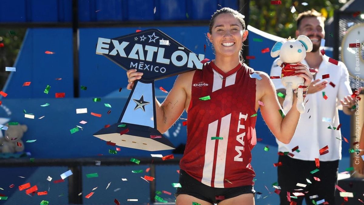 Mati Álvarez, la máxima ganadora de trofeos de Exatlón México