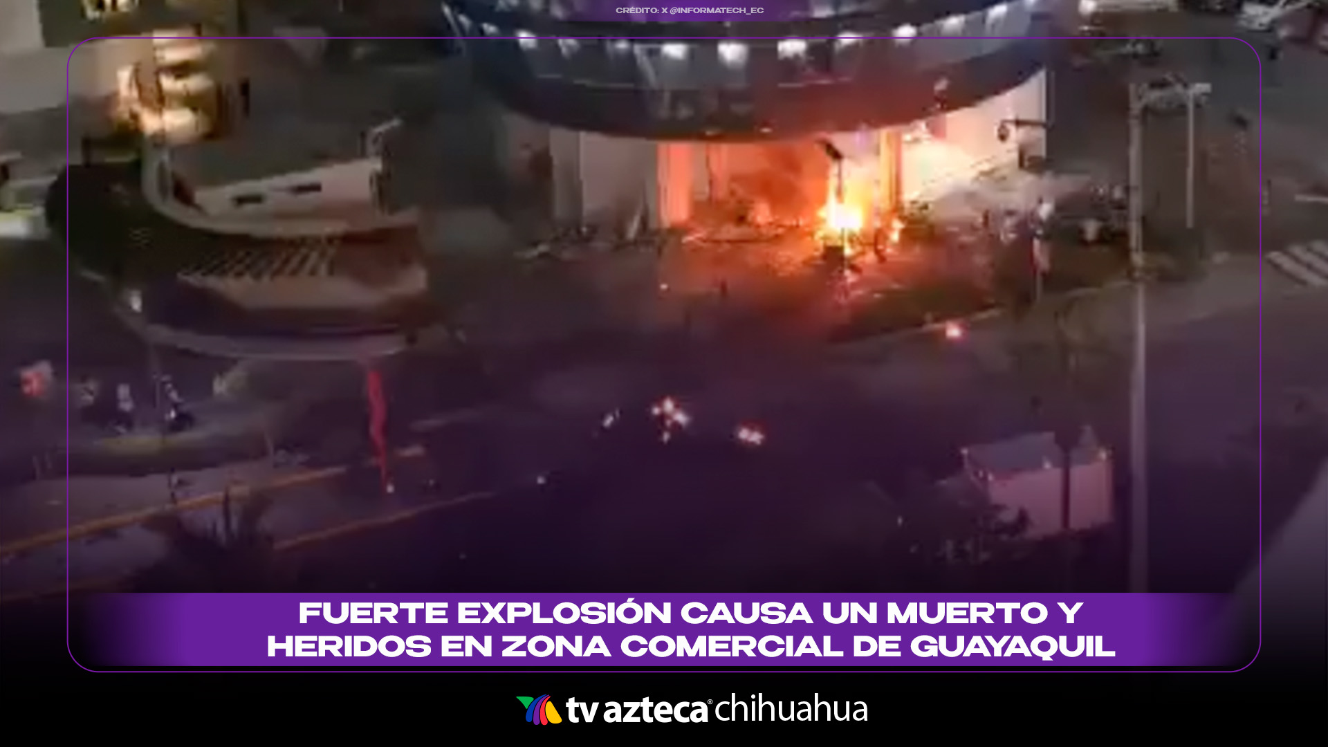 Explosión en zona comercial de Guayaquil deja un muerto y dos heridos ...