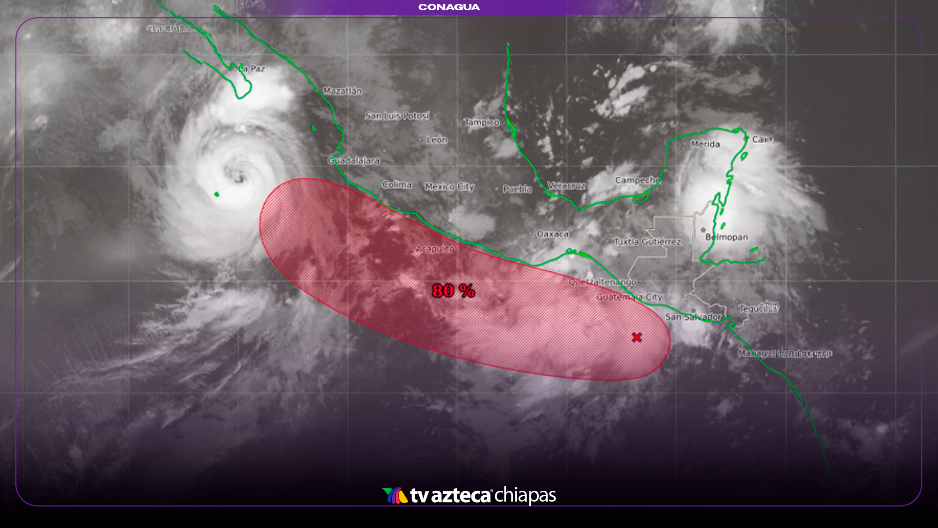 ¡Alerta meteorológica! Fuerte ciclón potencial al sur de Chiapas y ...