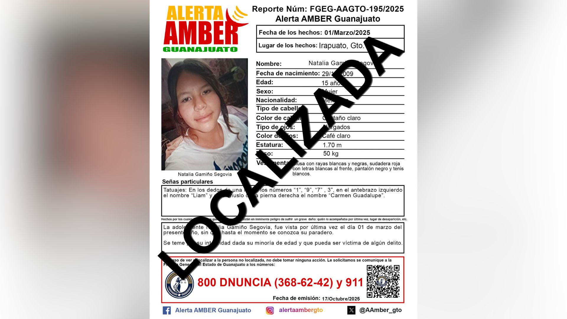 Natalia Gamiño Segovia localizada sin vida Irapuato, Guanajuato ...