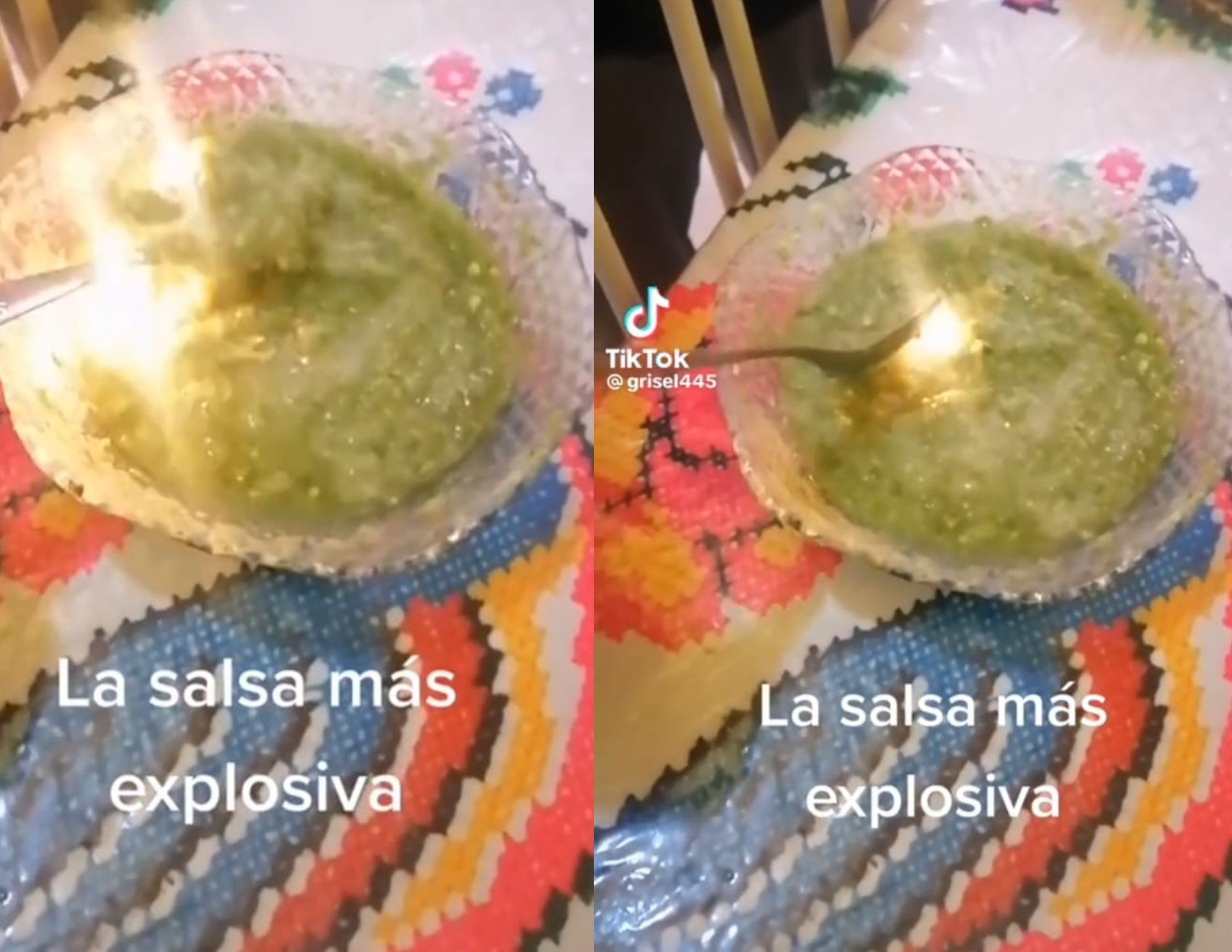 Captan imágenes de una salsa que explota y se vuelve viral