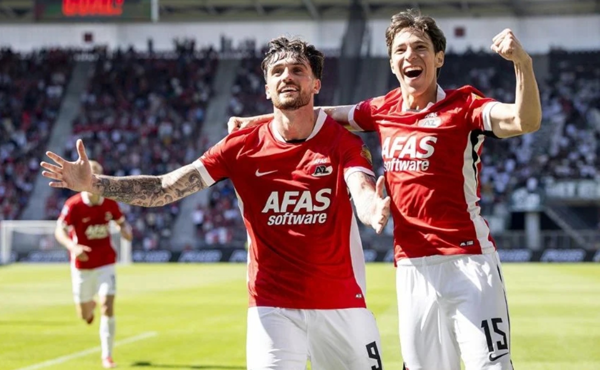 Mateo Chávez deslumbra en su debut con el AZ Alkmaar: asistencia en ...