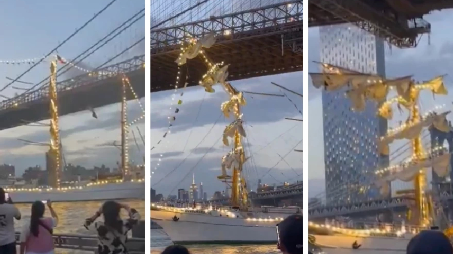 VIDEO: Así fue el momento en que Buque de la Marina Mexicana choca ...