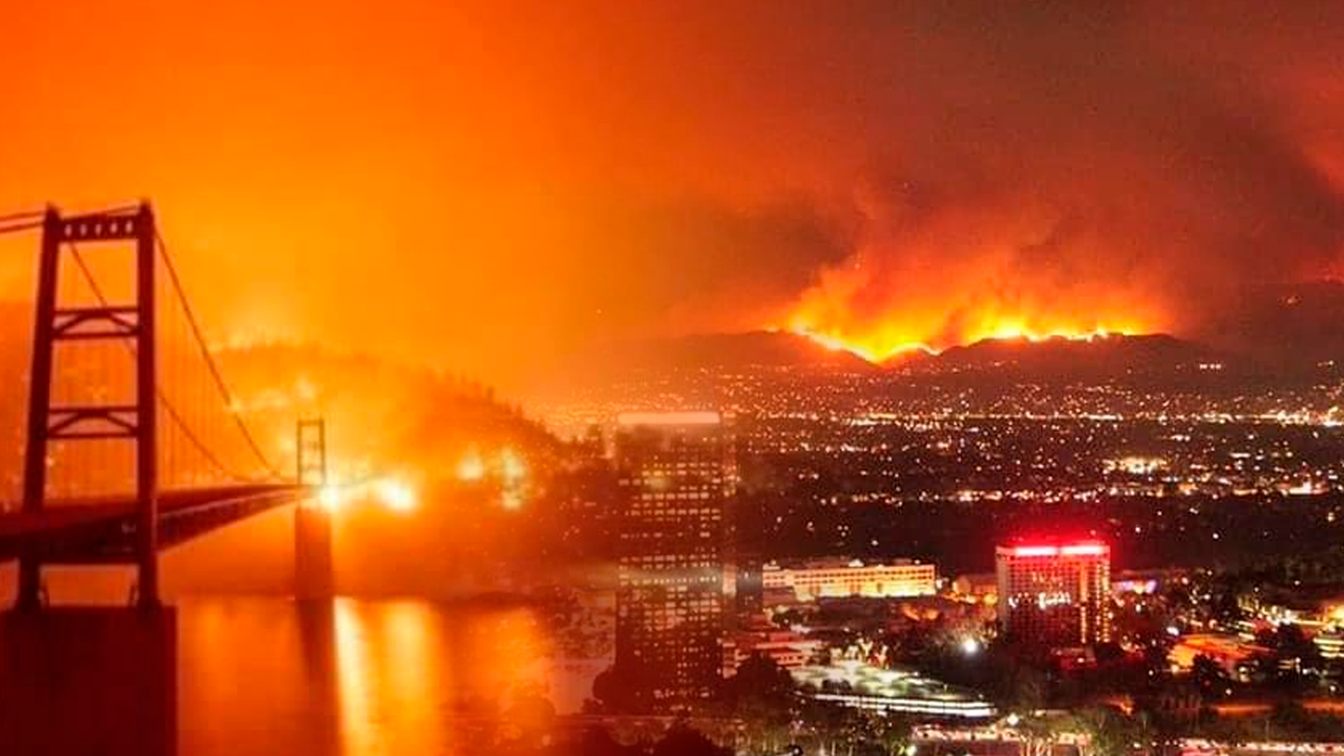 Videos e imágenes del incendio del sur de California en Estados Unidos