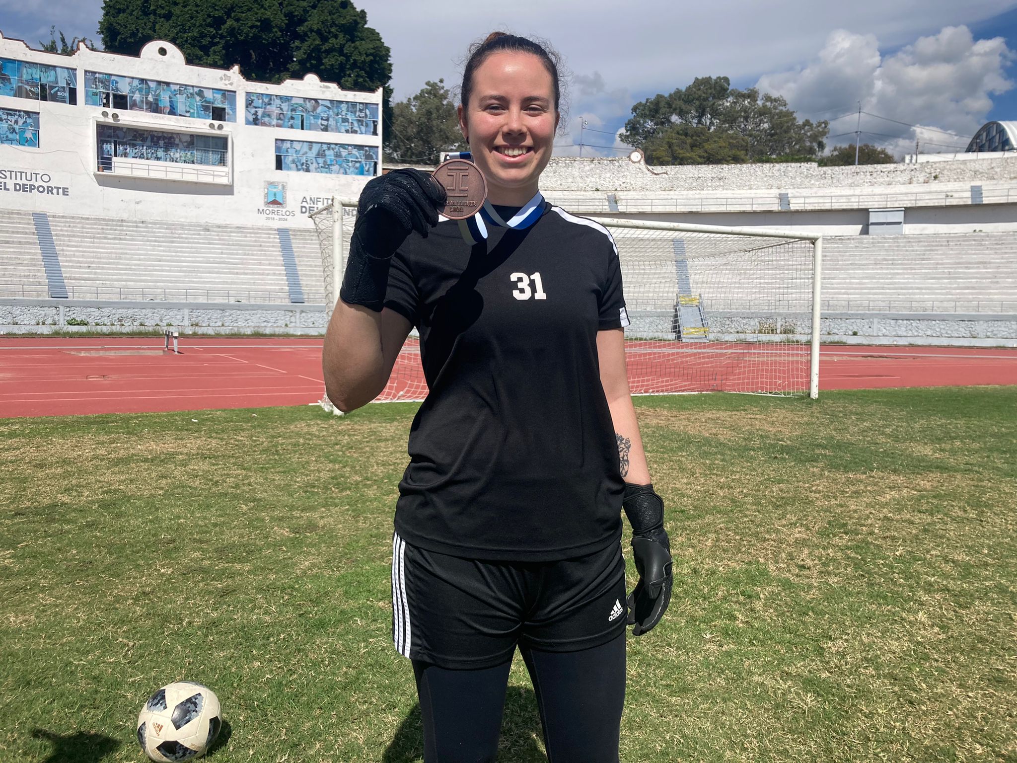 Miranda García la promesa del futbol morelense como portera