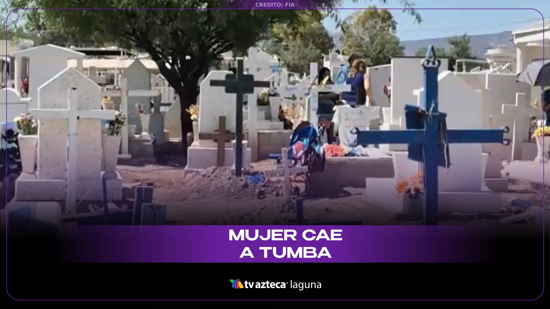 Torreón: Mujer cae a tumba en panteón durante visita del 10 de mayo