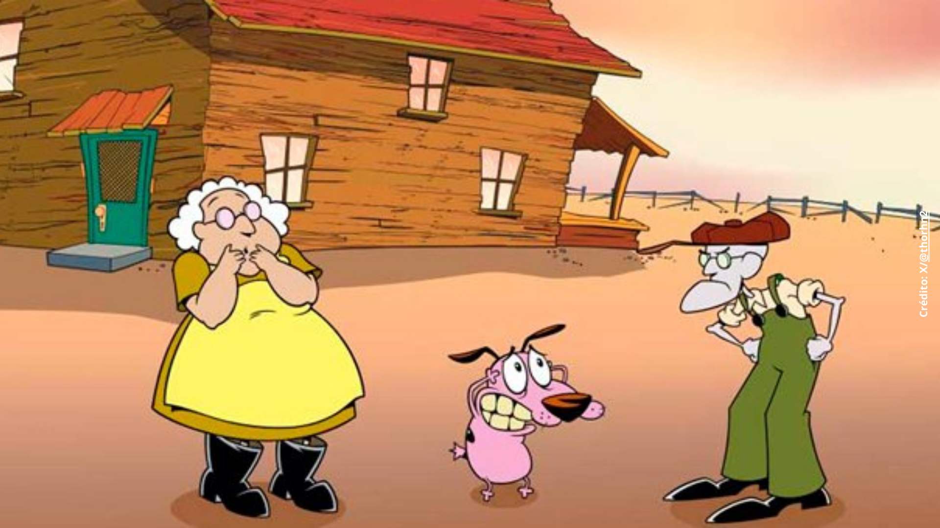 ¿Cómo se ven los personajes de "Coraje, el perro cobarde" en la vida real?